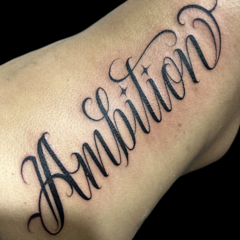Lettering Tattoo Artist San Antonio | Firme Copias